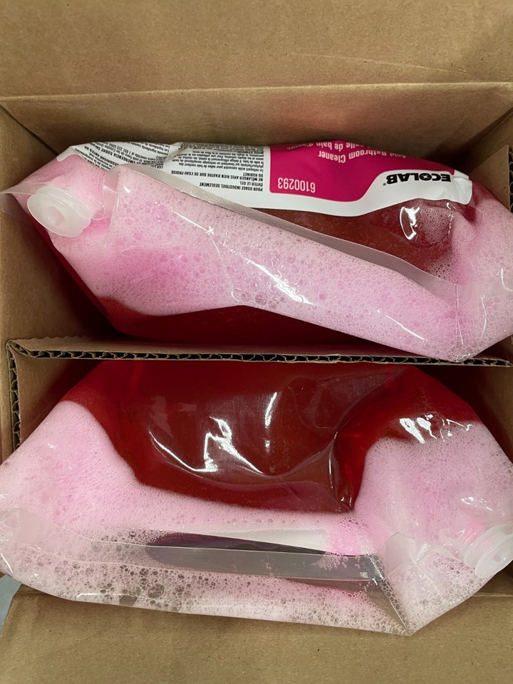 Ecolab Acid Bathroom Cleaner 6100293 2L bag - 2 bags | eBay