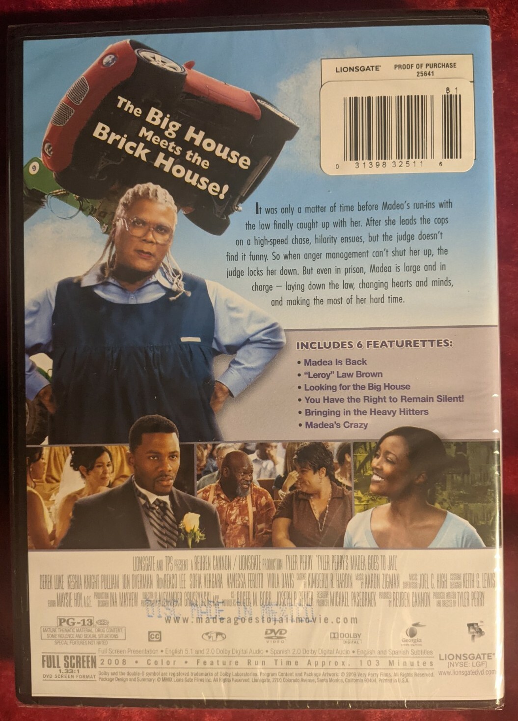 Tyler Perry's Madea Goes to Jail (DVD, 2009) New Sealed with Rare ...