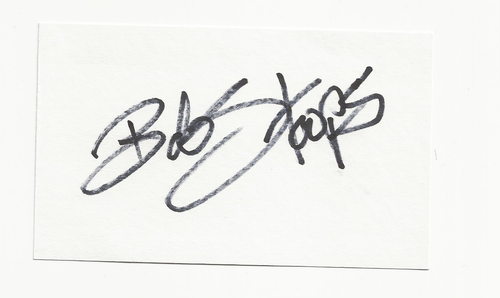 BOB STOOPS OKLAHOMA AUTOGRAPHED 3X5 NOTECARD | eBay