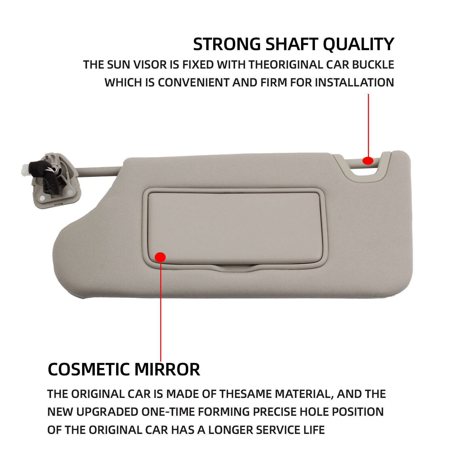 Gray Left Driver Side Sun Visor w/Lights For Nissan Altima 2013-2018 ...