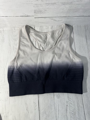 Zyia Active Black and White Ombre Donut Performance Bra S | eBay