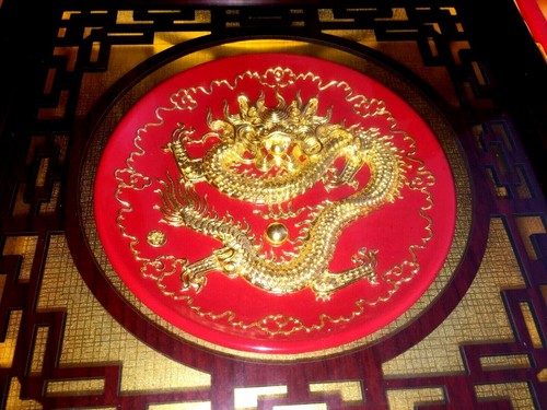 CAi's Lacquer Thread Sculpture Craft Art CHINESE Shulkuang Gold Leaf ...