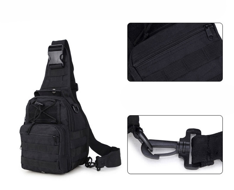 Mens Backpack Tactical Sling Shoulder Bag Molle Travel Chest Pack ...