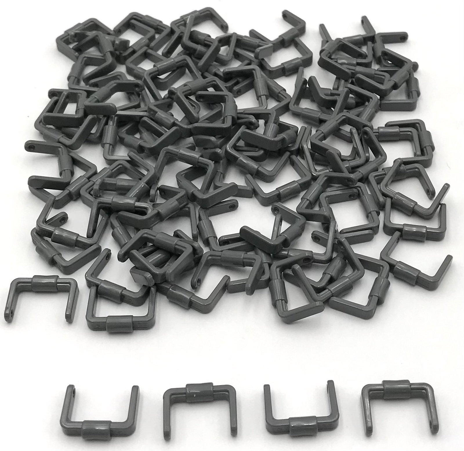 Lego 100 New Dark Bluish Gray Minifigure Utensil Bucket 1 x 1 x 1 Stud ...