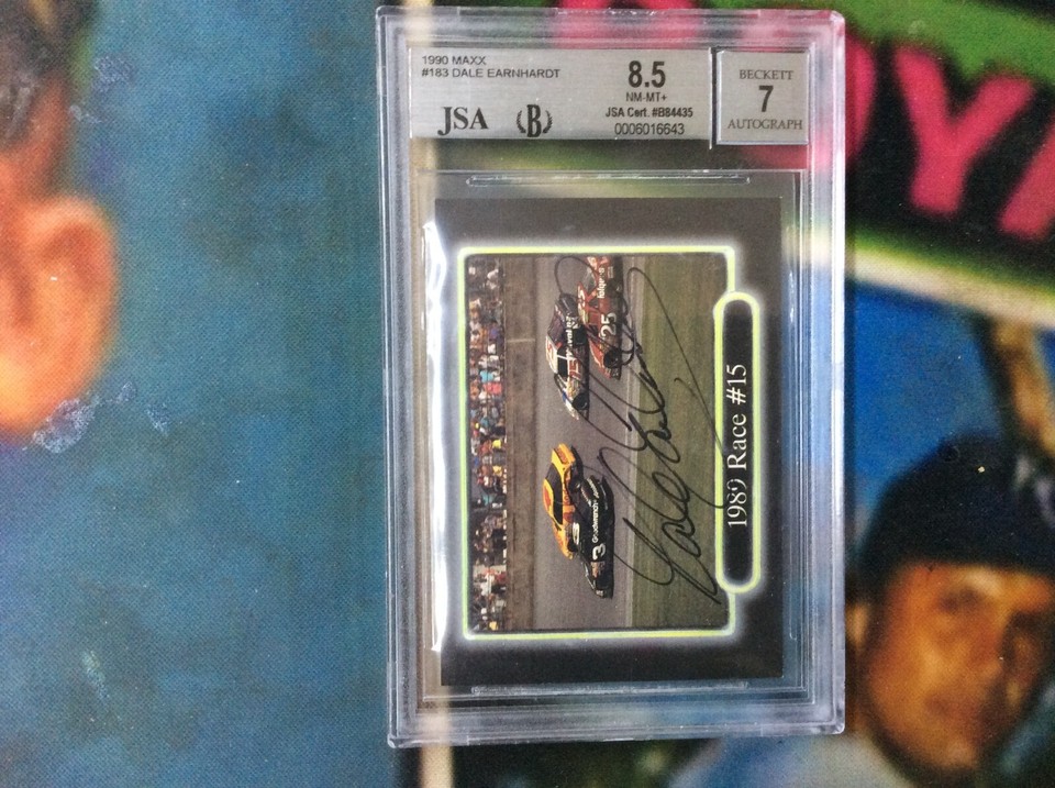 1990 Maxx Dale Earnhardt Sr Signed card JSA Beckett auto autographed | eBay