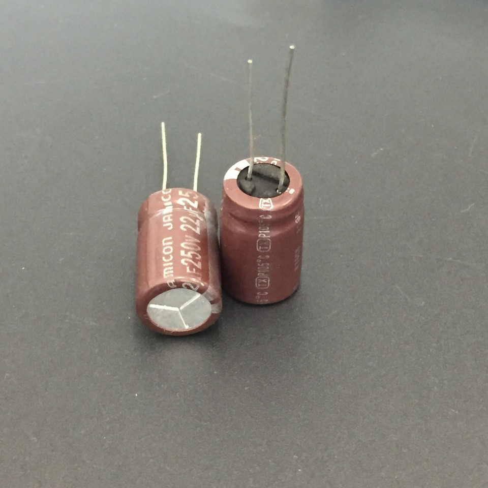 5pcs 22uF 250V JAMICON TX 12.5X20mm 250V22UF High Reliability capacitor ...