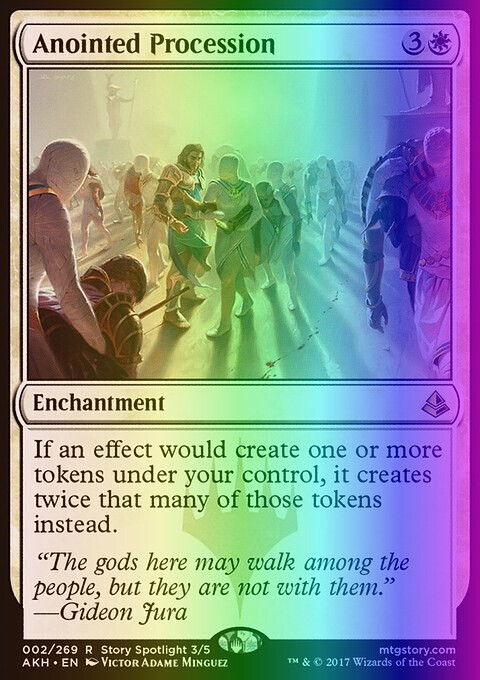 MTG Magic the Gathering Anointed Procession (2/347) Amonkhet LP FOIL | eBay
