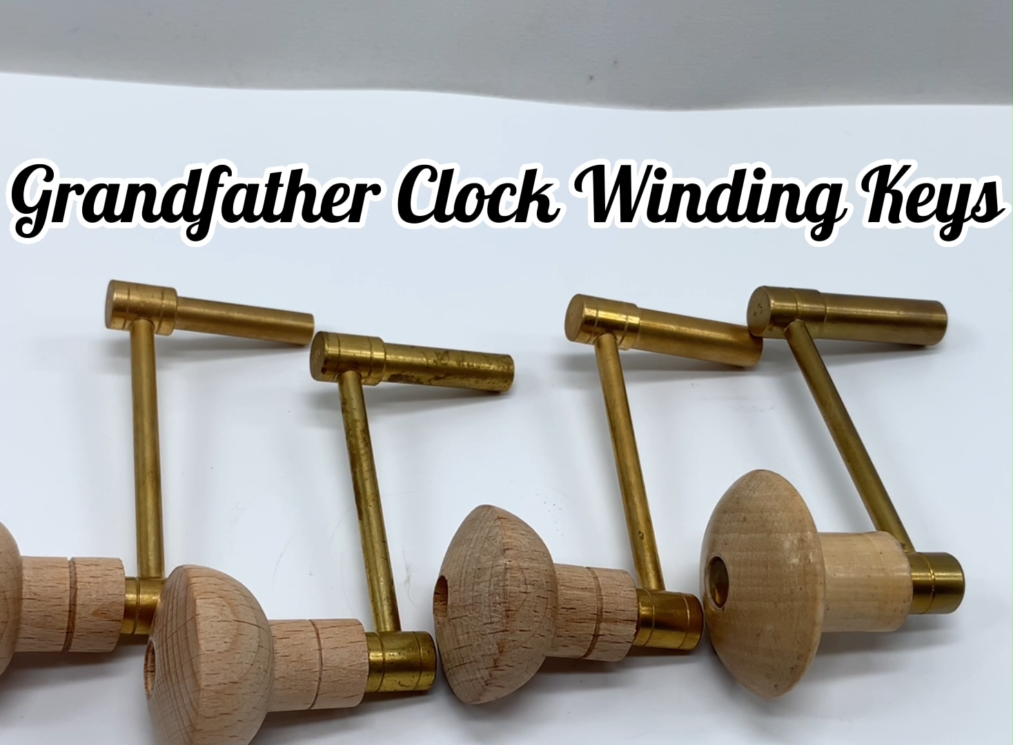 Grandfather Longcase clock key All size 1.75mm-6mm Brass Crank winding ...