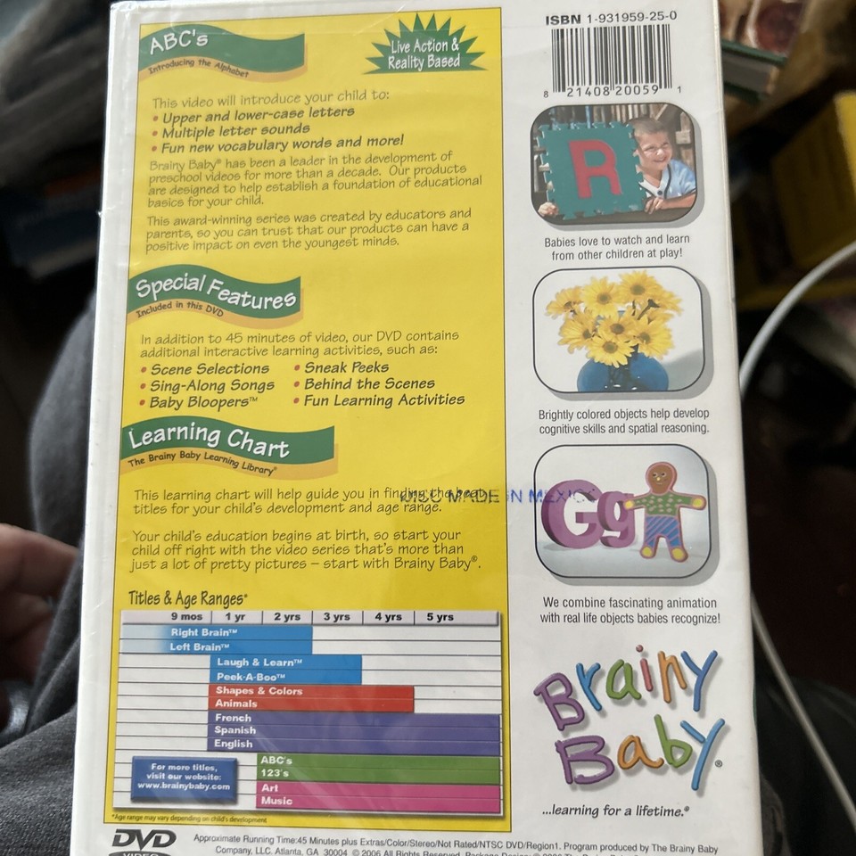 Brainy Baby ABCs DVD: Introduction to ABCs Classic Edition 821408200591 ...