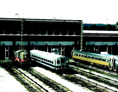 5x7 COLOR PHOTO MNRR RS-3M #605, ACMU #1158, SPV HARMON SHOPS AUGUST 29 ...