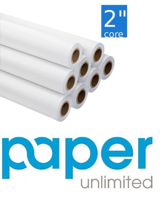 8 Rolls 24" x 150' 20 lb Bond CAD Plotter Paper Inkjet 2" Core HP ...