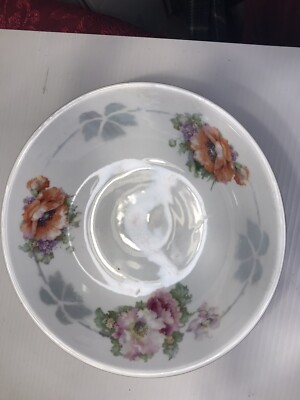 Vintage Kahla Germany Floral Bowl 9.75in X 2.75in Serving Salad Fruit ...