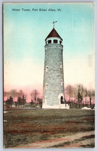 Fort Ethan Allen Vermont~Water Tower~Wind Vane on Roof~c1905 Postcard ...