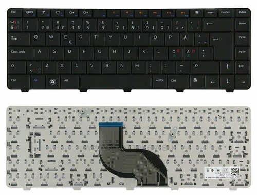 Genuine Nordic keyboard DELL INSPIRON 13R N3010 14R N4010 15R N5020 ...