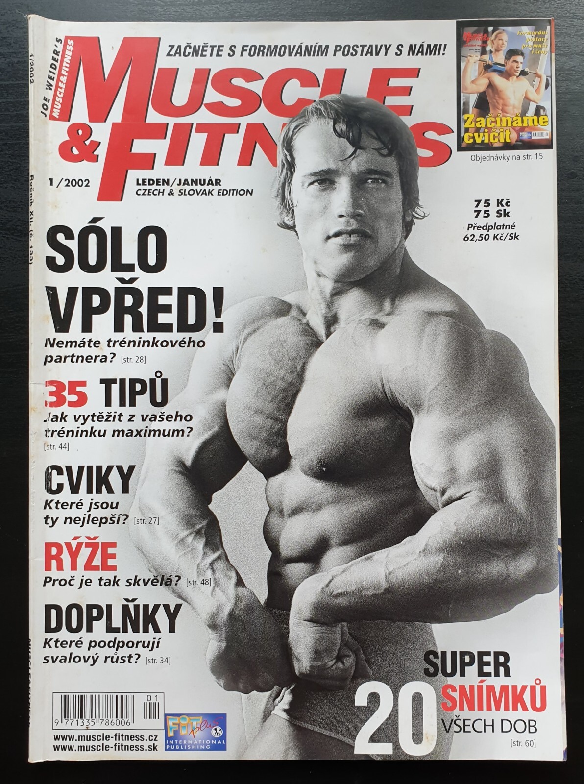 ARNOLD SCHWARZENEGGER COVER & POSTER No. 01/2002 CZECH MAGAZINE MUSCLE ...