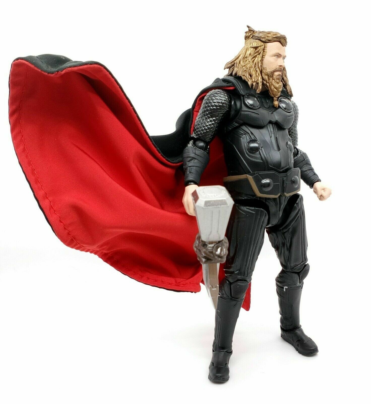 SU-C-FTH: Black Red Wired cape for Marvel Legends SHF Endgame Thor (No ...
