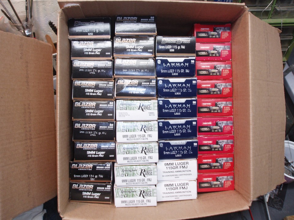 9mm empty ammo boxes with trays | eBay