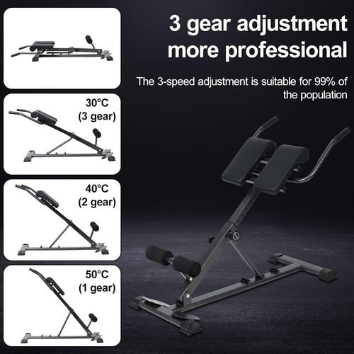 Roman Chair Hyperextension Bench, Back Extension Bench Machine for ...