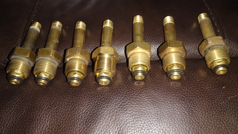 CGA-580 Nut & 3" Nipple, Regulator Inlet Fittings, Helium Argon ...