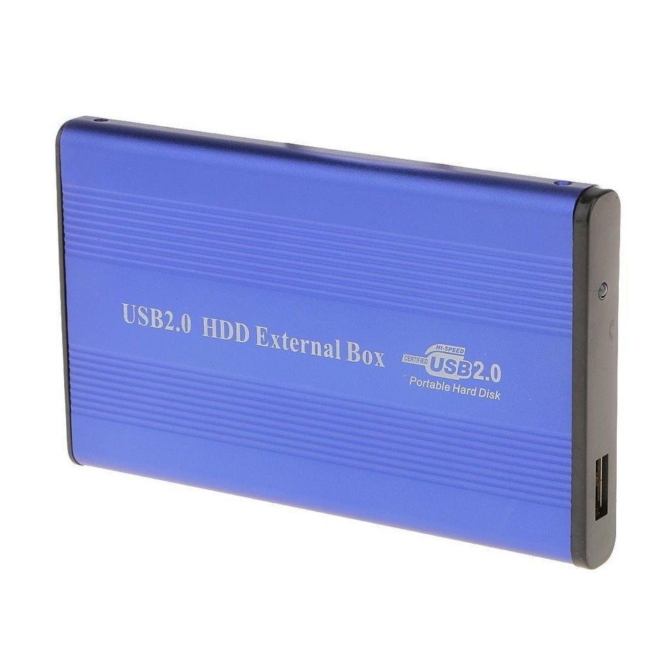 USB2.0 IDE External 2.5" SSD HDD Enclosure Laptop Disk Case Blue | eBay UK