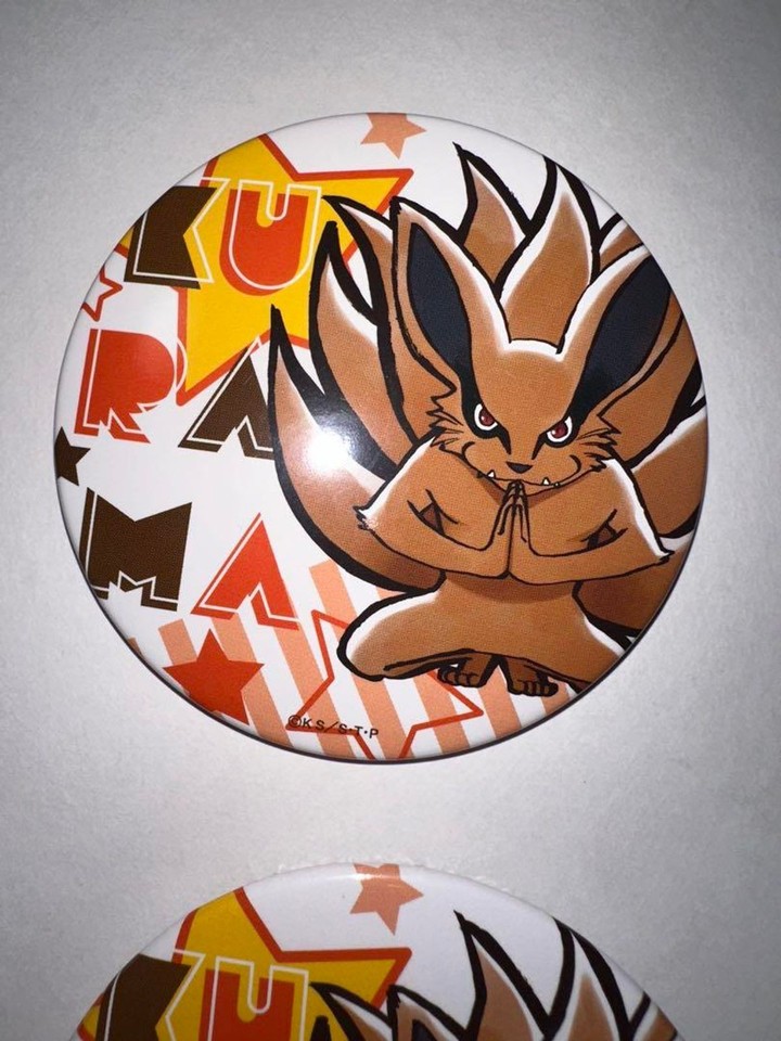 NARUTO Uzumaki & Kurama Set - 2 Button Badges & 2 Keychains | eBay