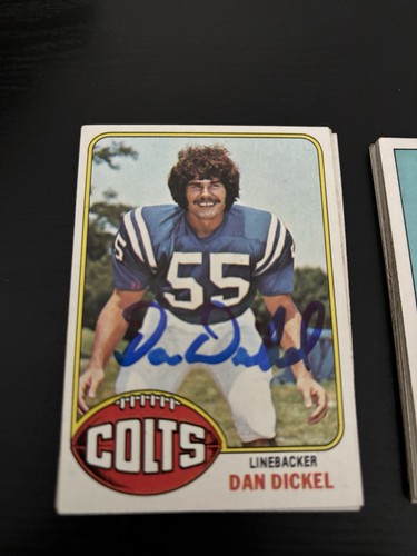 Baltimore Colts Dan Dickel signed 1976 Topps card | eBay