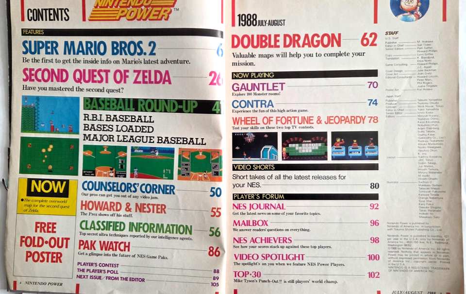 Nintendo Power Magazine, 1st Issue July/Aug 1988 (missing poster) | eBay
