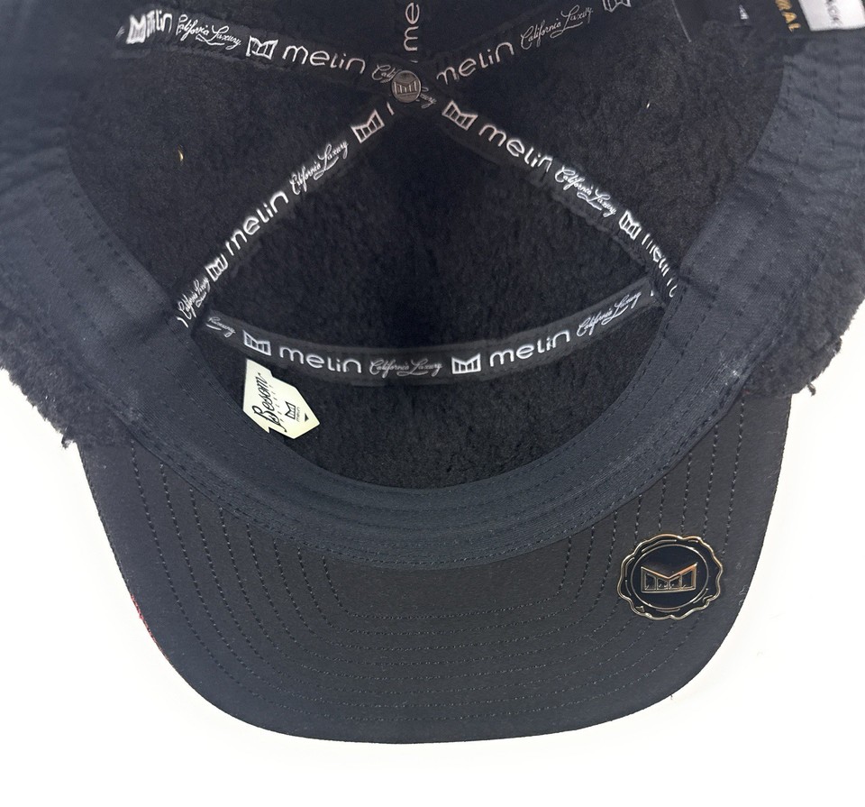 Melin Thermal Lumberjack Strapback Hat Red Black Ear Flap Warm Winter ...