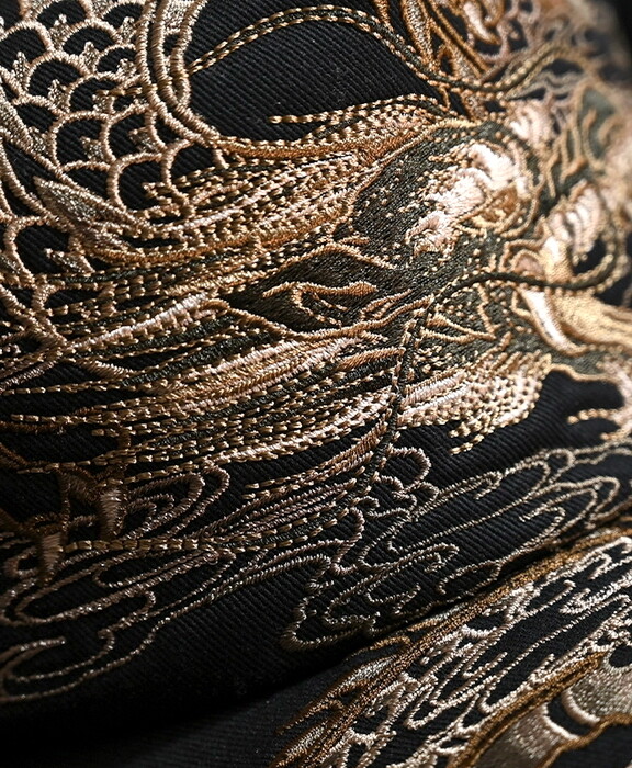 Mens Trucker Mesh Cap Japanese Pattern Embroidery Dragon Tiger Phoenix ...