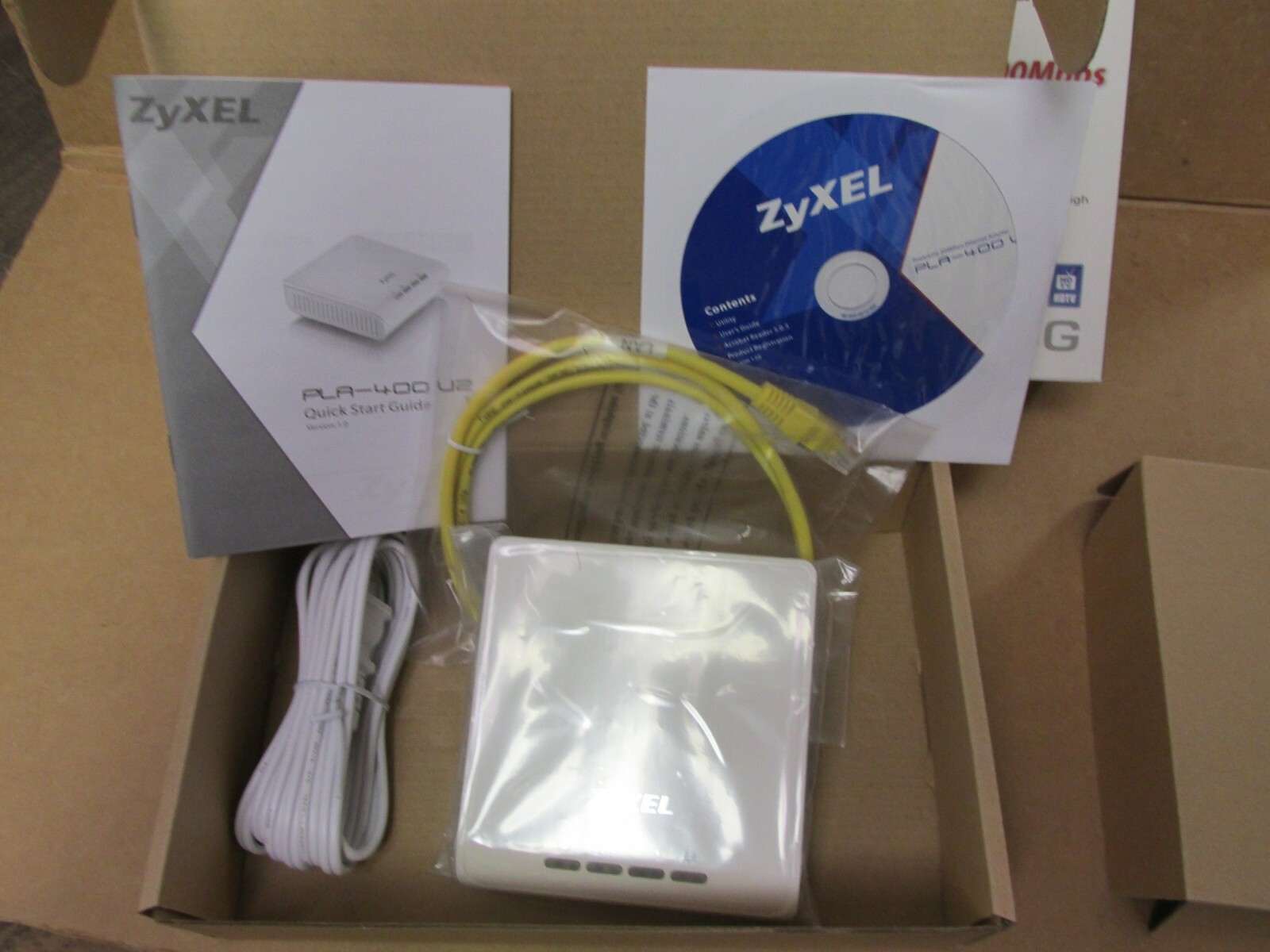 ZyXEL PLA-400 V2 HOMEPLUG POWERLINE ETHERNET ADAPTER NEW | eBay