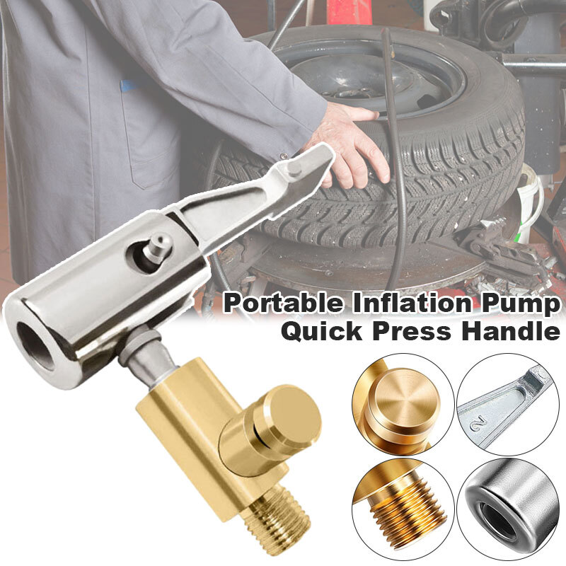 Inflatable Pump Connector Valve Adapter Air Chuck Compressor Tire Chuck ...