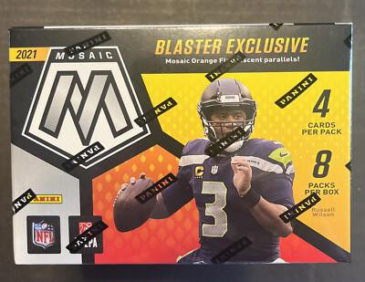 2021 Panini Mosaic NFL Football FANATICS EXCLUSIVE Blaster Box Sealed ...