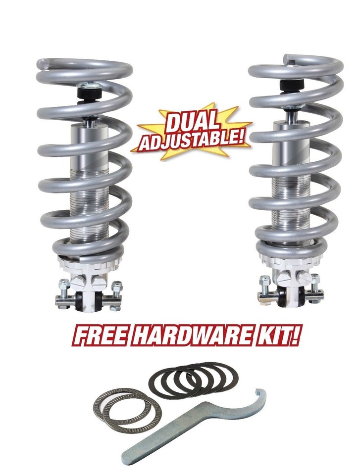 1955-57 Chevy Belair Tubular Upper Lower Control Arm Viking 450lb Coil ...
