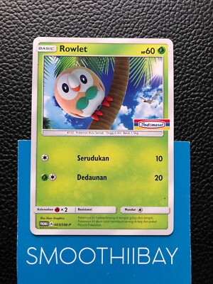 Rowlet Promo Indomaret 003/SM-P Pokemon Card Indonesia Exclusive | eBay