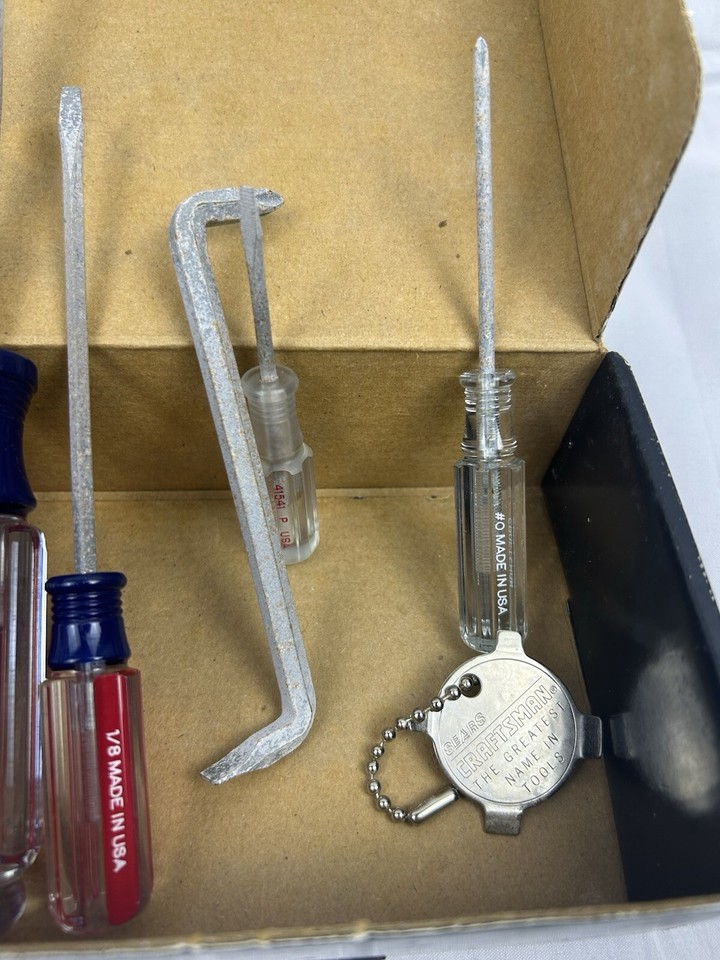 Vintage Craftsman Pratt Reed 11pc Phillips & Slot Screwdriver Set 41512 ...