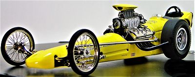 Race Car Dragster Classic Custom Built Metal Model Concept Drag Racer ...