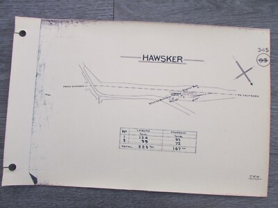 Hawsker 1903 Railway Sidings Plan Diagram Scarborough to Saltburn LNER ...
