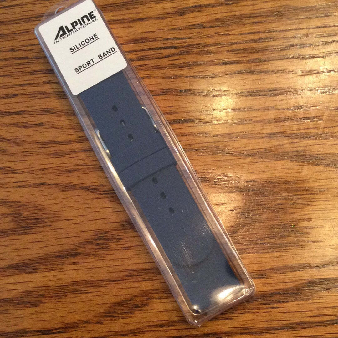 Alpine 20mm Blue Silicone Rubber Sport Watch Band | eBay