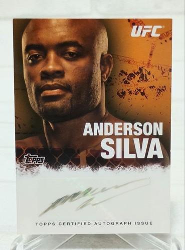 Anderson Silva 2010 Topps UFC Autograph Card Certified Signature ...