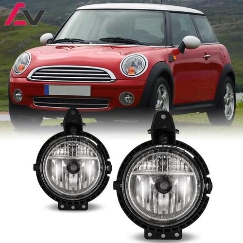 Pair Fog Lights For 2007-2015 Mini Cooper Halogen Front Clear Driving ...