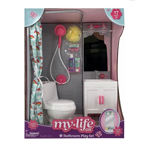 My Life As Bathroom Play Set For 18" Dolls, 17 Pieces - New In Box | eBay