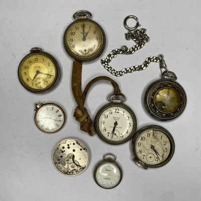 Lot of (8) Vintage Pocket Watches Westclox - Parts Repair Scrap | eBay