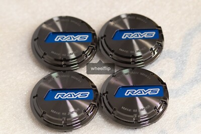 Rays Gram Lights WR Center Cap Blue/Black for 57CR / 57DR (SET OF 4) | eBay