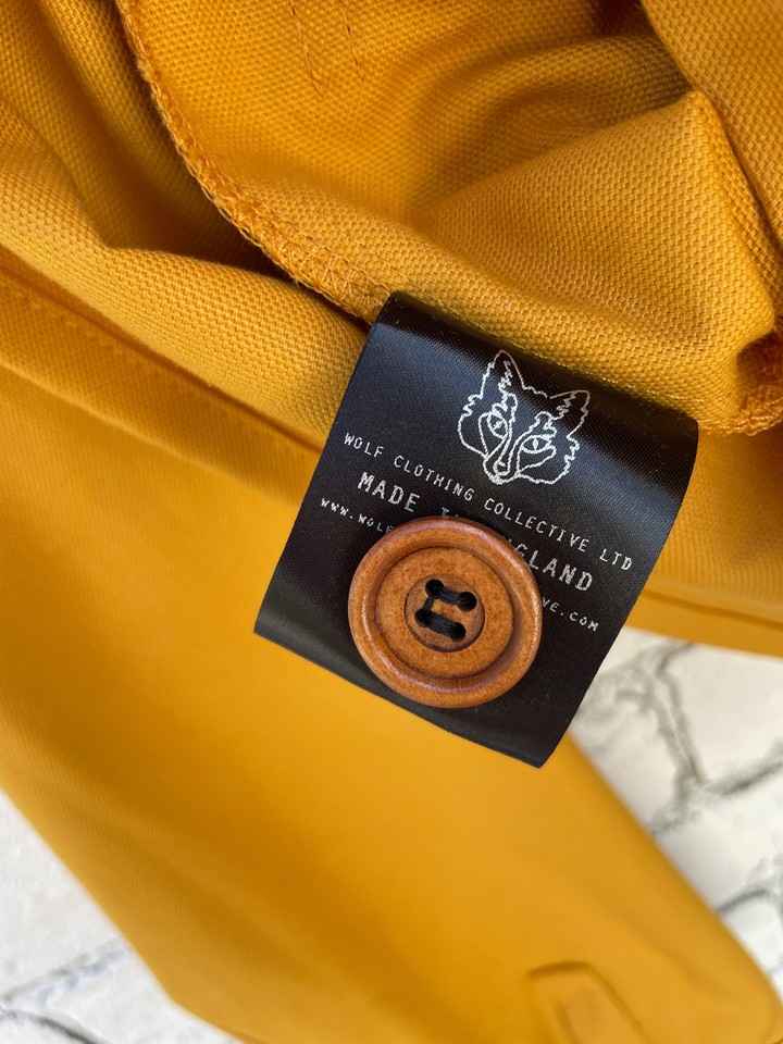 French Workwear Jacket Canvas Cumin Yellow - Chore Jacket - Made In ...