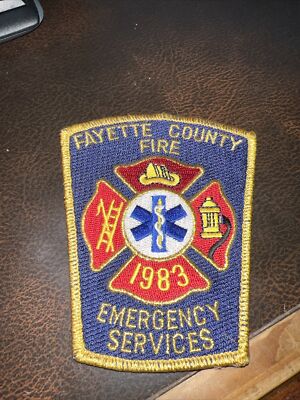 Vintage Obsolete Georgia Fire Department Patch Fayette County | eBay