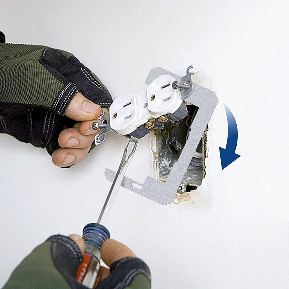 10pcs Stainless Steel Receptacle Spacers Multi-purpose Wall Leveling ...