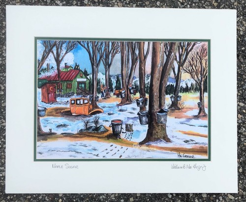 MAPLE SUGARING FARM Art Print sugar shack syrup tree sap tap Spring ...