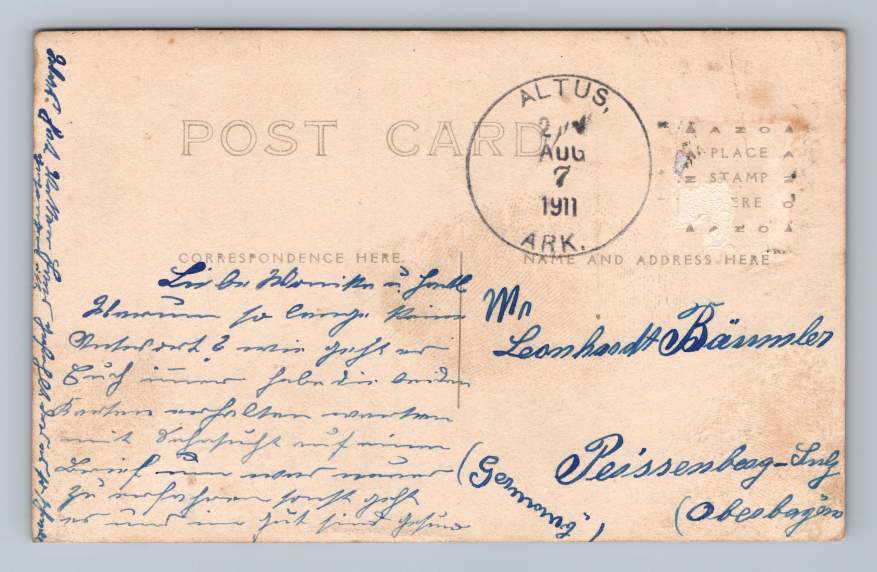 Altus Arkansas RPPC Franklin County Rare Antique Photo Postcard Ozarks ...