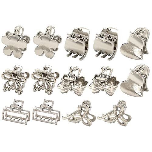 Metal Small Claw Hair Clips for Women Girls,14Pcs Tiny Hair Claw 14pcs ...