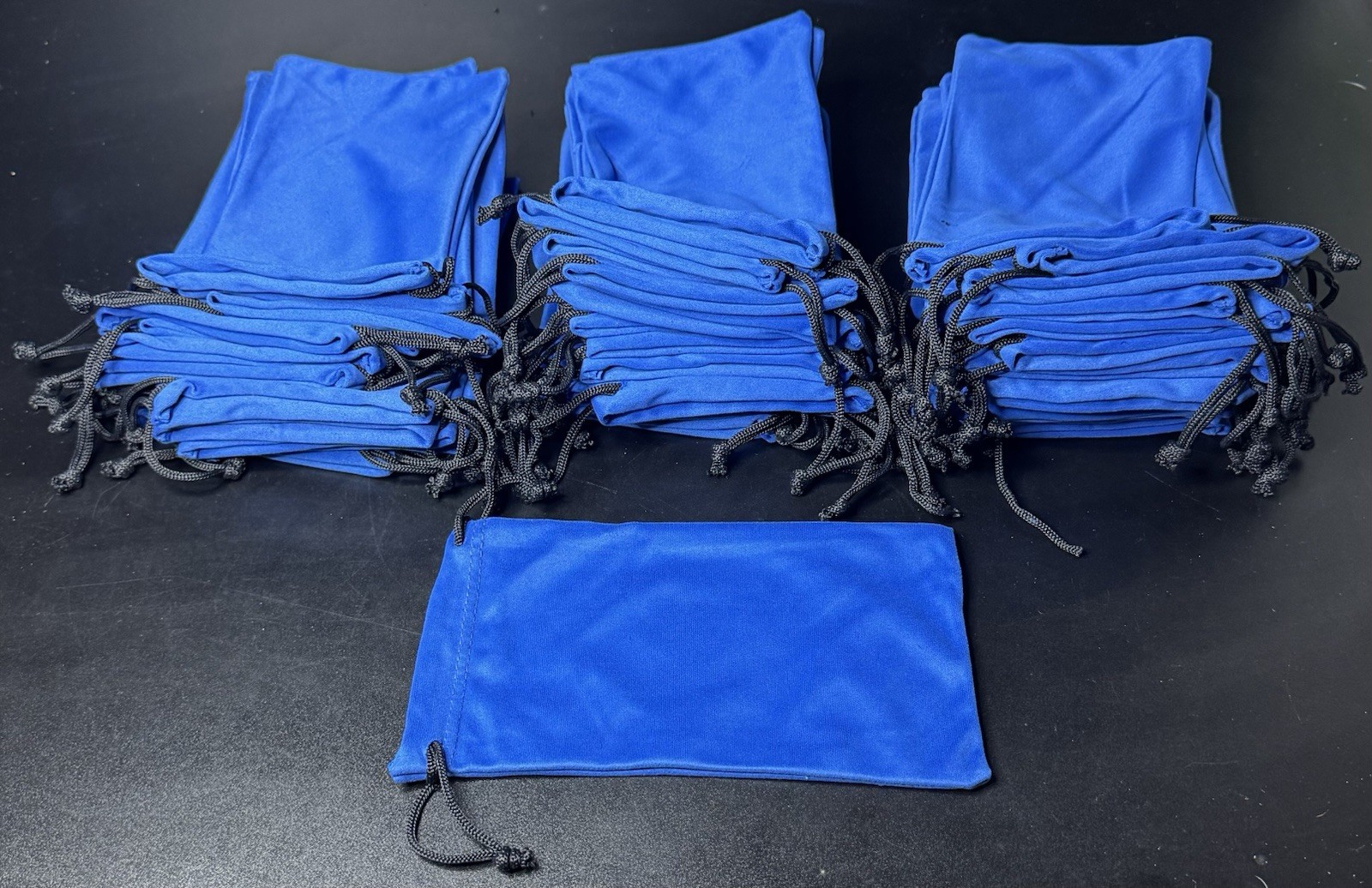 Lot of 50 Mini Drawstring Bags Cotton Solid Blue, 7”x4” | eBay
